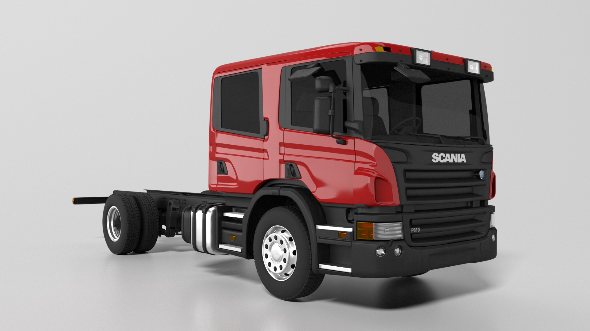 Scania P310 Crew Cab Chassis Truck by ap_89 | 3DOcean
